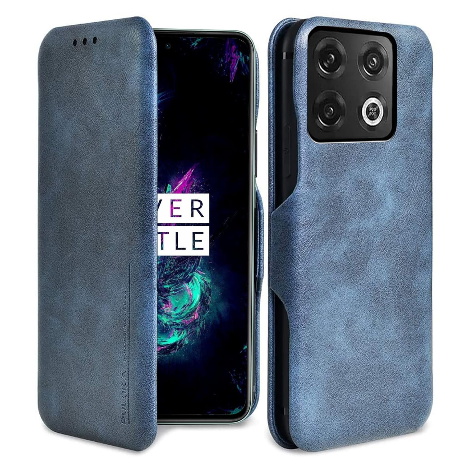 PULOKA OnePlus 10 Pro PU Leather Flip Back Cover | Slim Wallet Flip ...